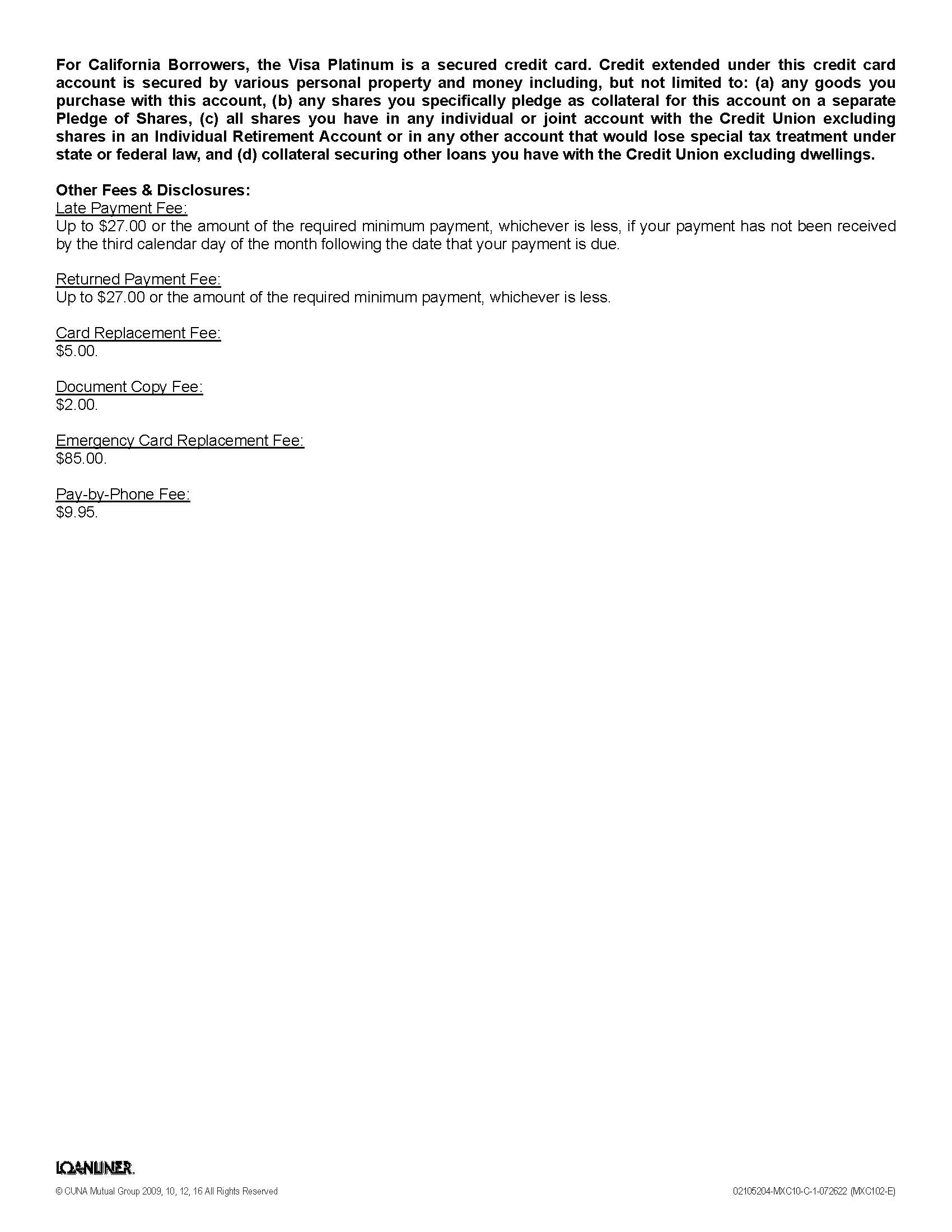 Visa Platinum Credit Card | Financial Plus Credit Union