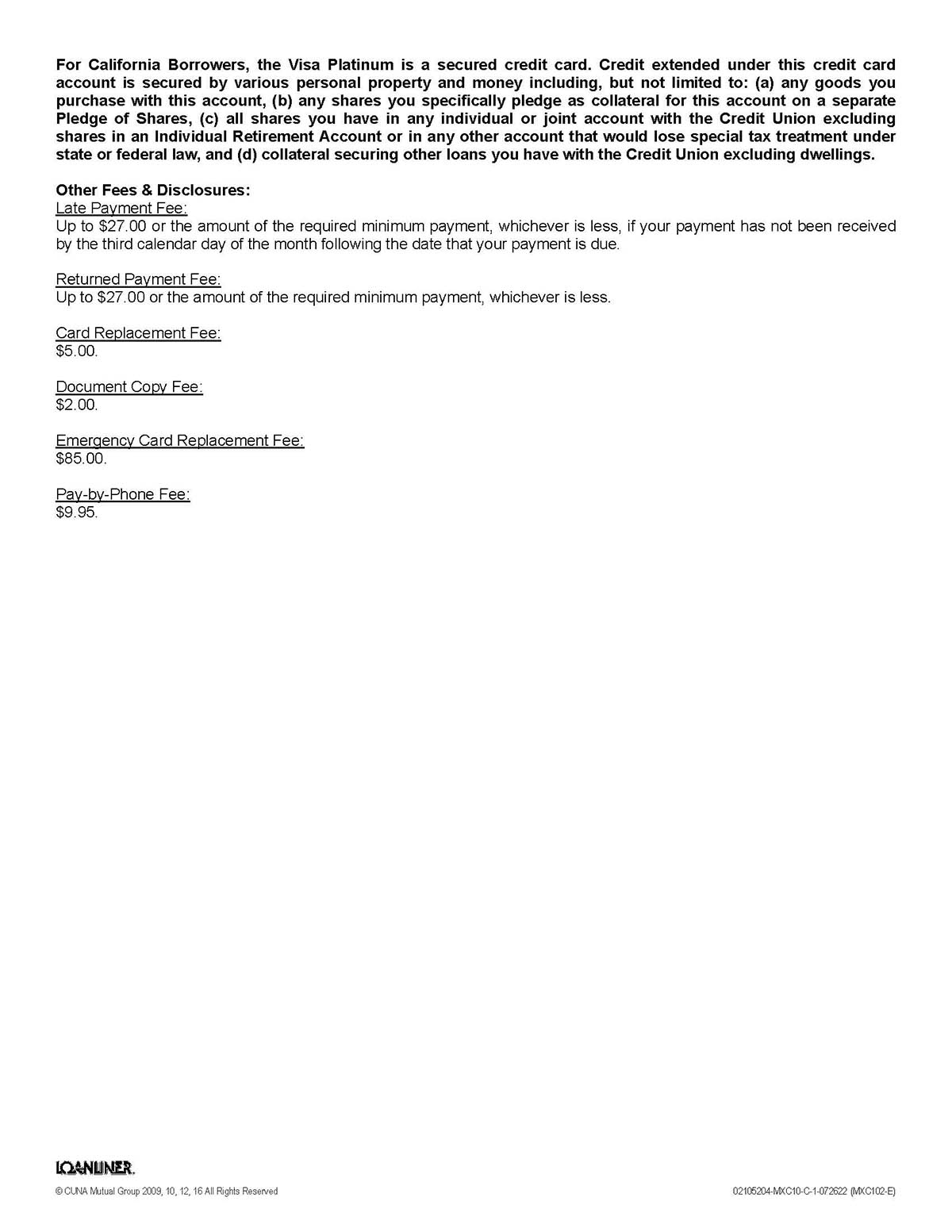 Visa Platinum Credit Card | Financial Plus Credit Union